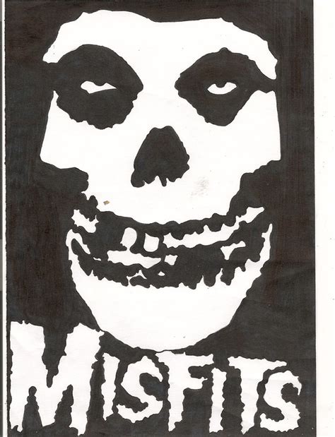 Misfits Logo Stencil