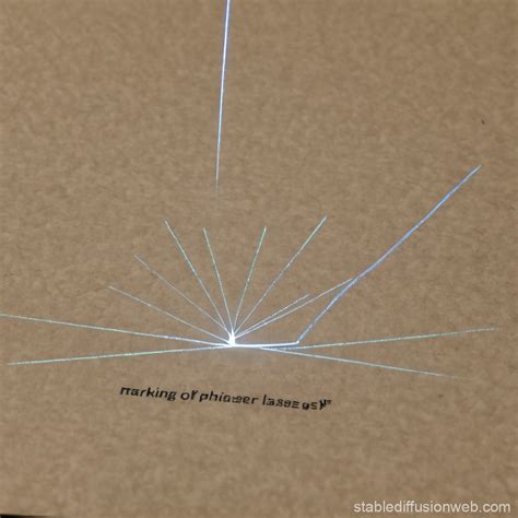 Create Photo Of Laser Beam In Action In Laser Marking Of Luxury