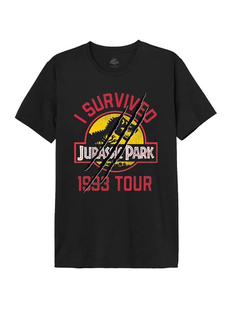 Jurassic Park I Survived 1993 Tour T Shirt Xl