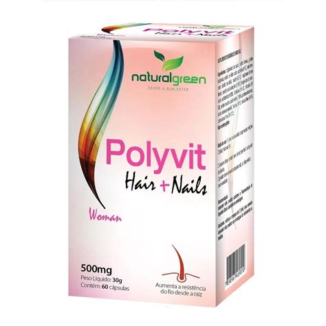 Polyvit Woman Vitaminas Para Cabelos E Unhas Com 60 Cápsulas Submarino