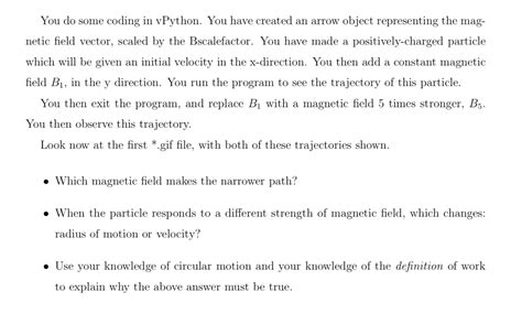 Solved Vostro 241 You Do Some Coding In Vpython You Have