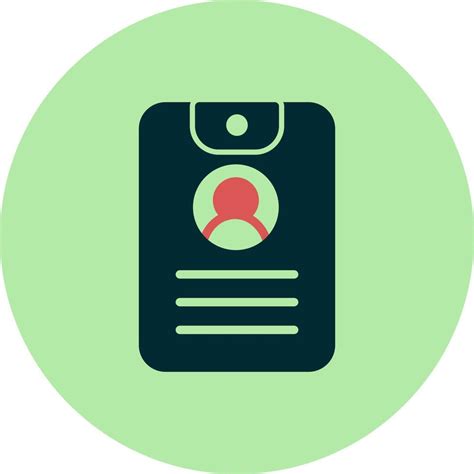 Security Pass Vector Icon 21023992 Vector Art At Vecteezy