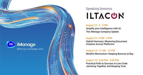 Iltacon24 Iltacon24 Iltacon24 Imanage Lawyers Lawtech Lawfirms Imanage
