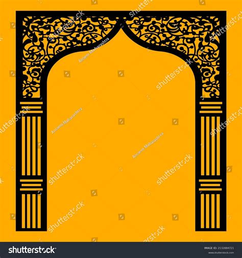 Temple Arch Design Vector