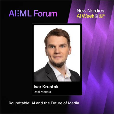 Ivar Krustok On Linkedin Aimlf Newnordicsaiweek