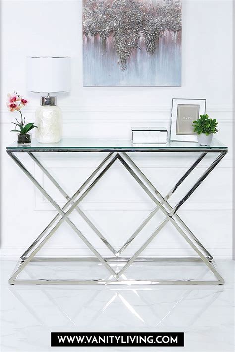 Modern Console Table In Dubai Uae Steel Console Table Large Console Table Glass Console Table