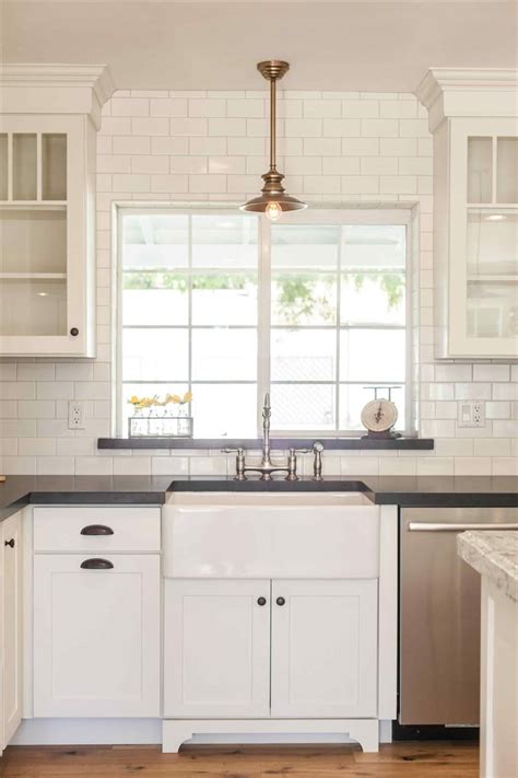 Image Result For White Subway Tile Around Kitchen Window Small