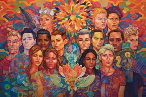 Premium Ai Image Kaleidoscope Of Identities Unique Identity Is