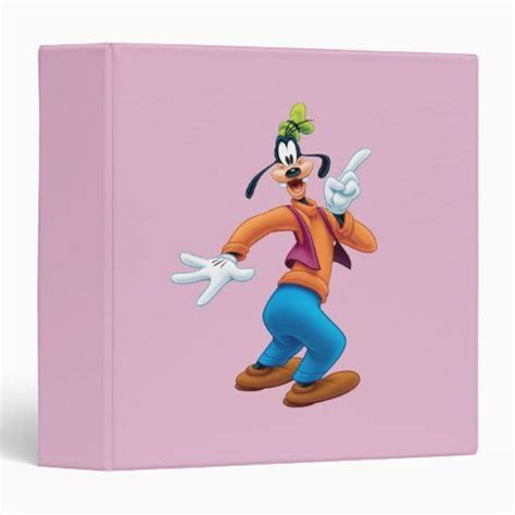 Goofy Side Finger Up Binder Zazzle