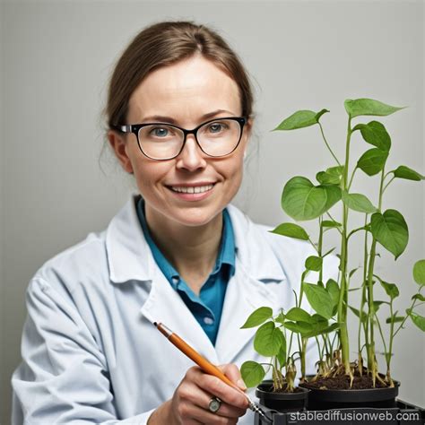 Soybean Researcher In Lab Stable Diffusion Online