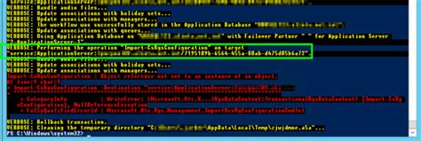 Object Reference Not Set To An Instance Of An Object Importing Rgs Config