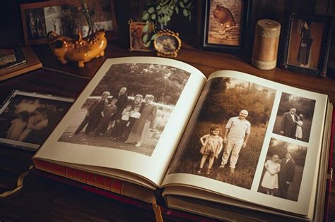 Sentimental Photo Album Capturing Cherished Moments Premium Ai