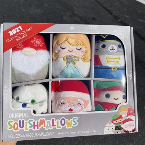 6 Mini Squishmallows Halloween Ornament Plush Set Depop
