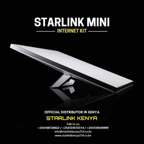 Starlink™ Mini Kit Activation And Configuration Ghana 254720548999