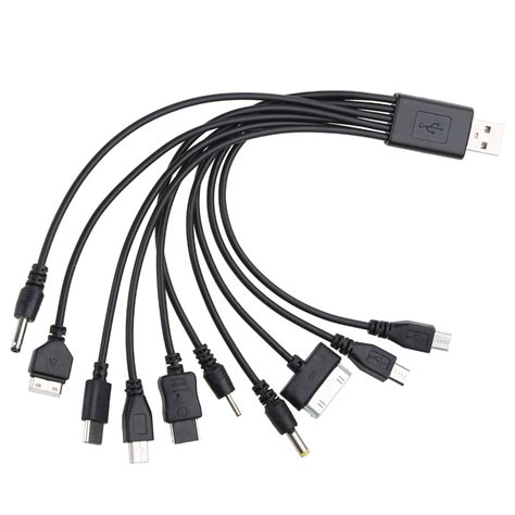 Universal Multi Plug Usb Cable Charger Usb Adapter Cable Data Wire Cord 10 In 1 Multifunction