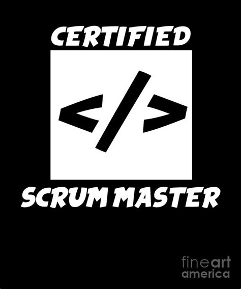 Certified Scrum Master Digital Art By Eq Designs Fine Art America