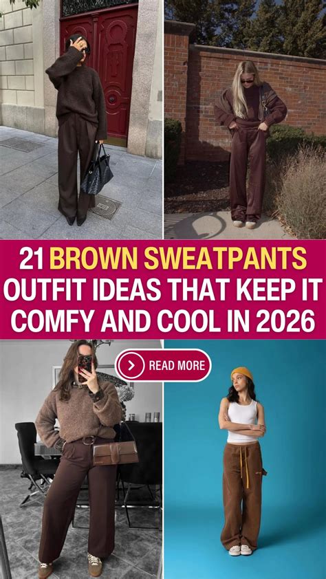 Mom And I Are Officially Obsessed With These Brown Sweatpants Outfits