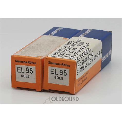 El95 Siemens Valve 6dl5 El95s Pair Audio Power Tetrode Nosnib