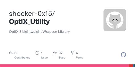 Github Shocker 0x15optixutility Optix 8 Lightweight Wrapper Library