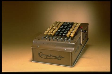 Comptometer Model J With Operators Lock Smithsonian Institution