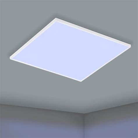 Trupiana Led Large White Square Ceiling Light 900569 The Lighting