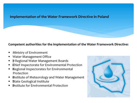 Implementation Of The Water Framework Directive In Poland Ppt Download