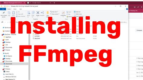How To Install Ffmpeg Youtube