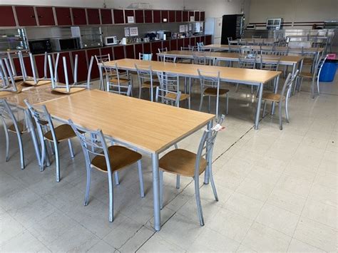 Lunchroom Tables X14 And Chairs Auction 0149 8020595 Grays Australia