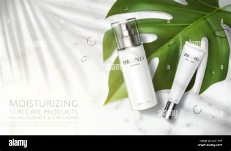 3d Illustration Of Luxury Beauty Product Ad Concept Of Simple Skincare