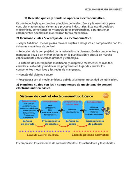Ventajas Y Componentes De La Electroneumática Pdf Cambiar