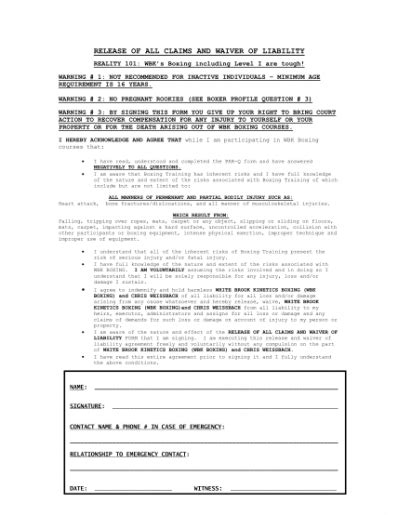 Free General Release Of Claims Template Doc Wssufoundation