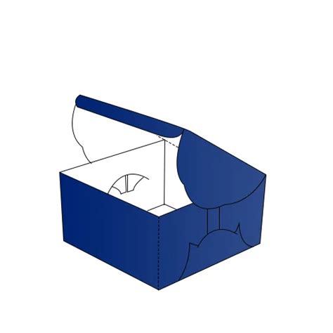 Get Self Lock Cake Box Packaging And Free Design Template