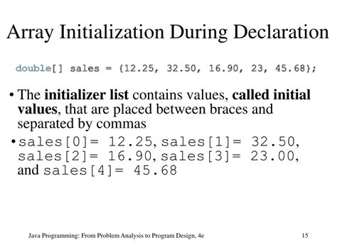 Ppt Java Programming From Problem Analysis To Program Design 4e