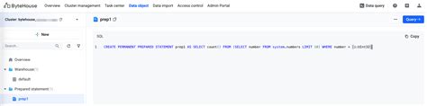 Pre Processing Query Bytehouse Byteplus
