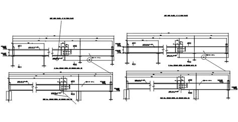Longitudinal Sections Of Beam Details Are Given In This 2d Autocad Dwg Drawing File Download The