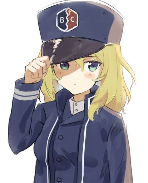 Safebooru 1girl Bangs Bc Freedom Emblem Bc Freedom Military Uniform