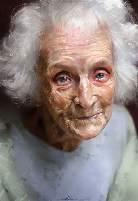 Portrait Study Of An Older Woman Aaron Griffin How To Paint Wrinkles