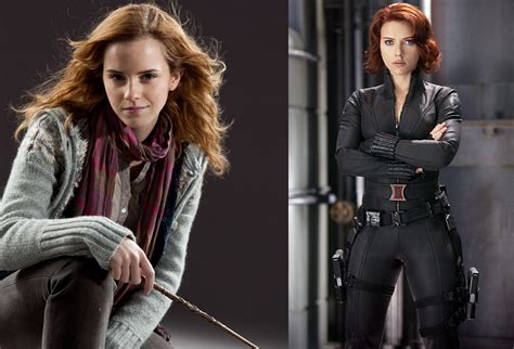 Who Would You Rather Fuck In Character Hermione Granger Emma Watson Or Black Widow Scarlett