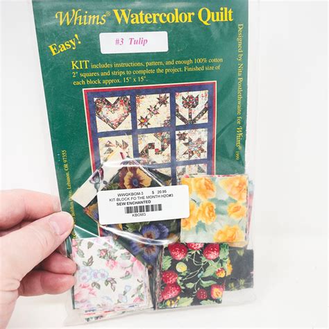 Whims Watercolor Quilt Pattern Kit Hello Art Hatchery