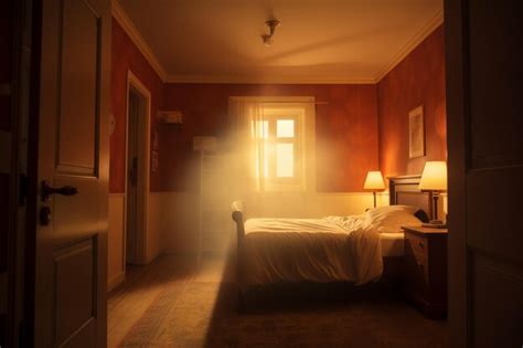 Premium Photo Room With Open Door And Ghost Levitating Inside With