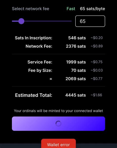 Consistent Wallet Errors Rxversewallet