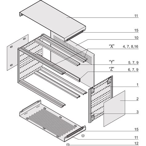 Schroff Ratiopacpro Complete Case Desktop Retrofittable Shielding Front Trim 3 U 42 Hp