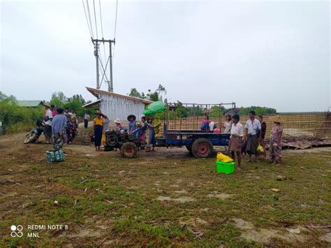 မင်းပြားမြို့နယ်၌ မုန်တိုင်းဘေး ကျရောက်နိုင်သည့် ကျေးရွာများမှပြည်သူမ