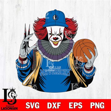 Dallas Mavericks Pennywise Horror Basketball Lasoniansvg