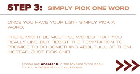 Choose One Word