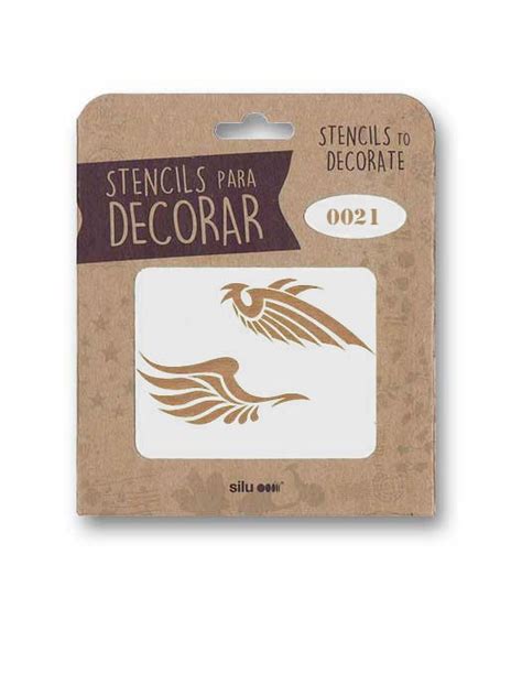 Stencil Alas 0021 Silu Tienda Online Nombres De Madera Personalizados