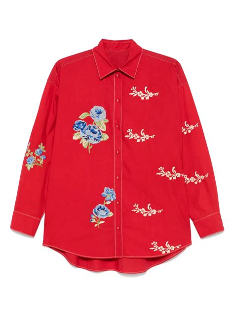 Laite Cosmos 衬衫 红色 Farfetch Cn