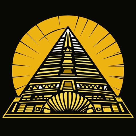 Premium Vector Pyramid Vector Illustration