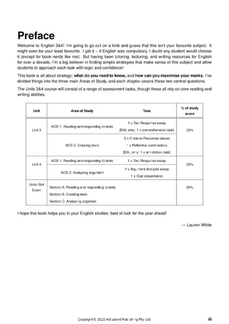 Vce English Study Guides Atar Notes