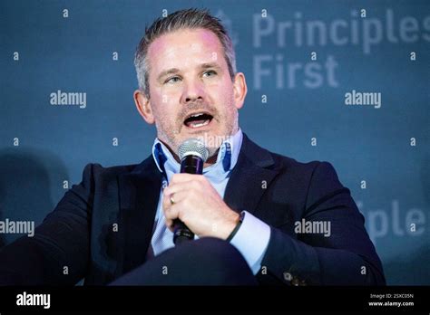 Former Congressman Adam Kinzinger R Speaking At The Principles First